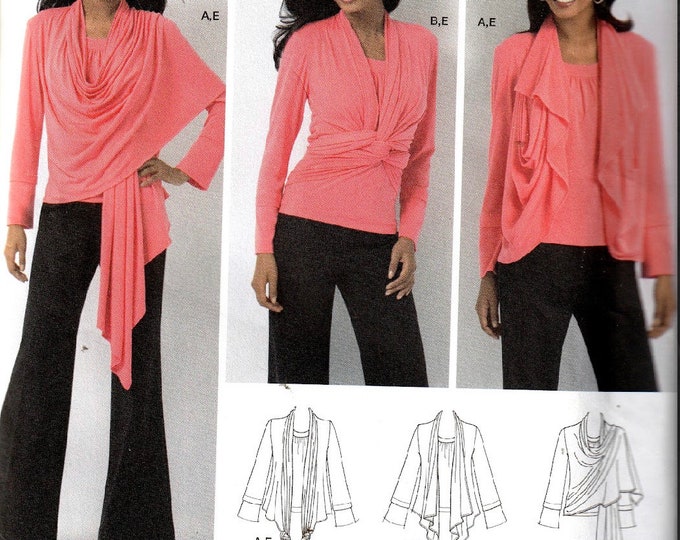 Sewing Pattern Simplicity 2603 Women’s Top and Wrap, Size 14-24, Uncut ...