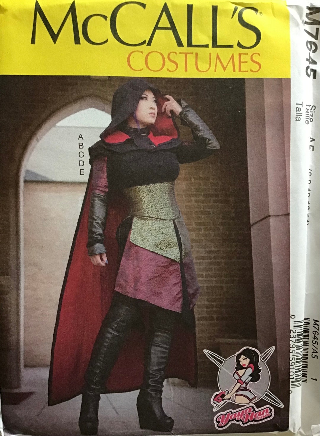 Sewing Pattern Mccalls 7645 Cosplay Womens Assassins Creed Dress Corset ...