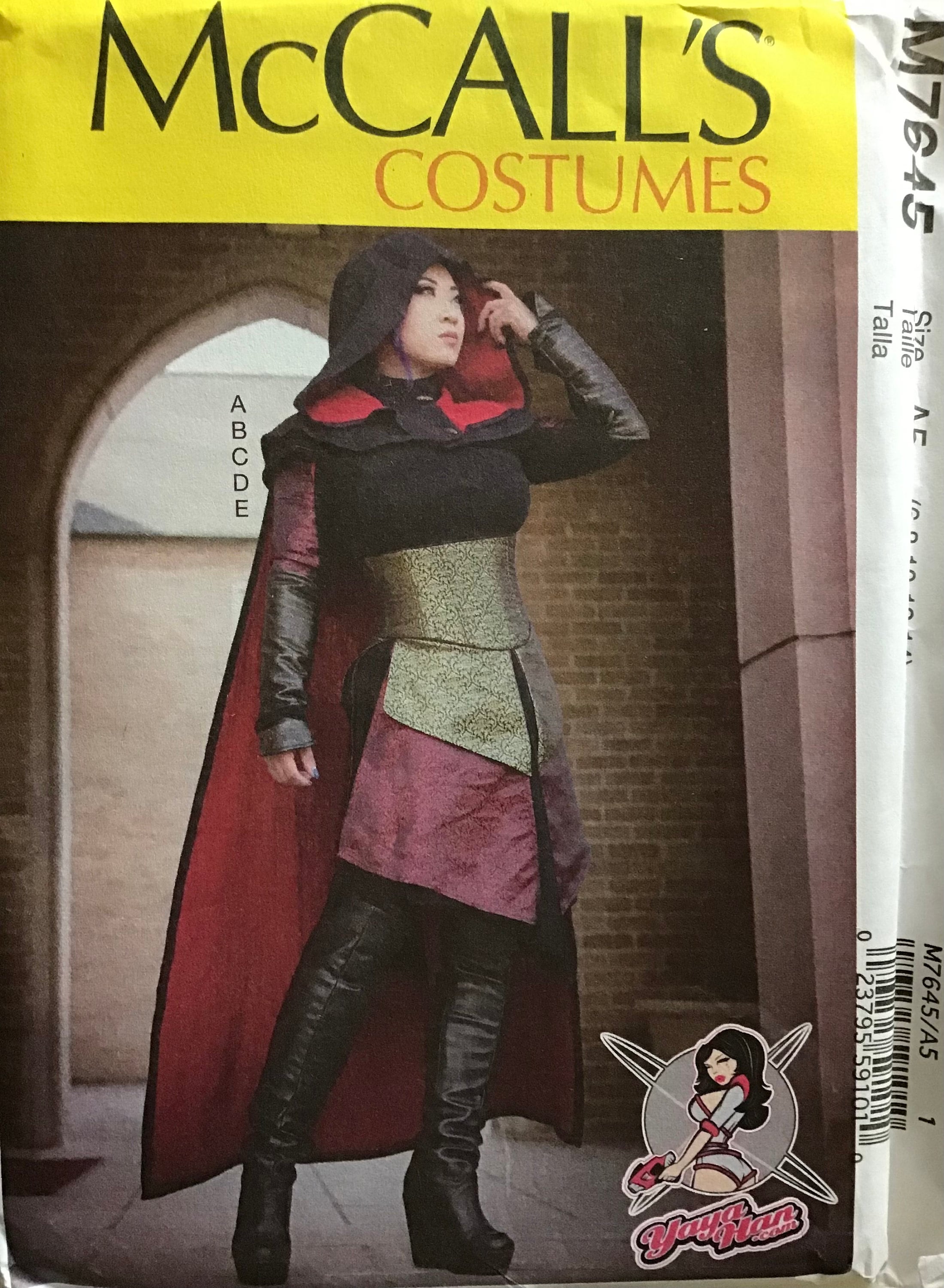 Sewing Pattern Mccalls 7645 Cosplay Womens Assassins Creed Dress Corset ...