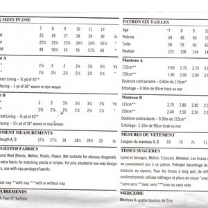 Sewing Pattern New Look 6662 Girls' Jackets, Size 7-12, Uncut - Etsy