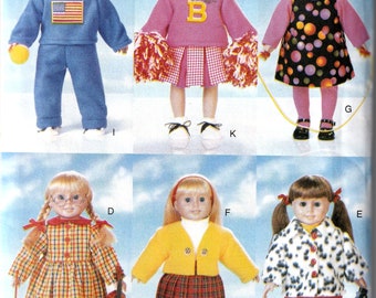 Vintage 1980s Fashion Doll Clothes Sewing Pattern Butterick 6170 80s ...