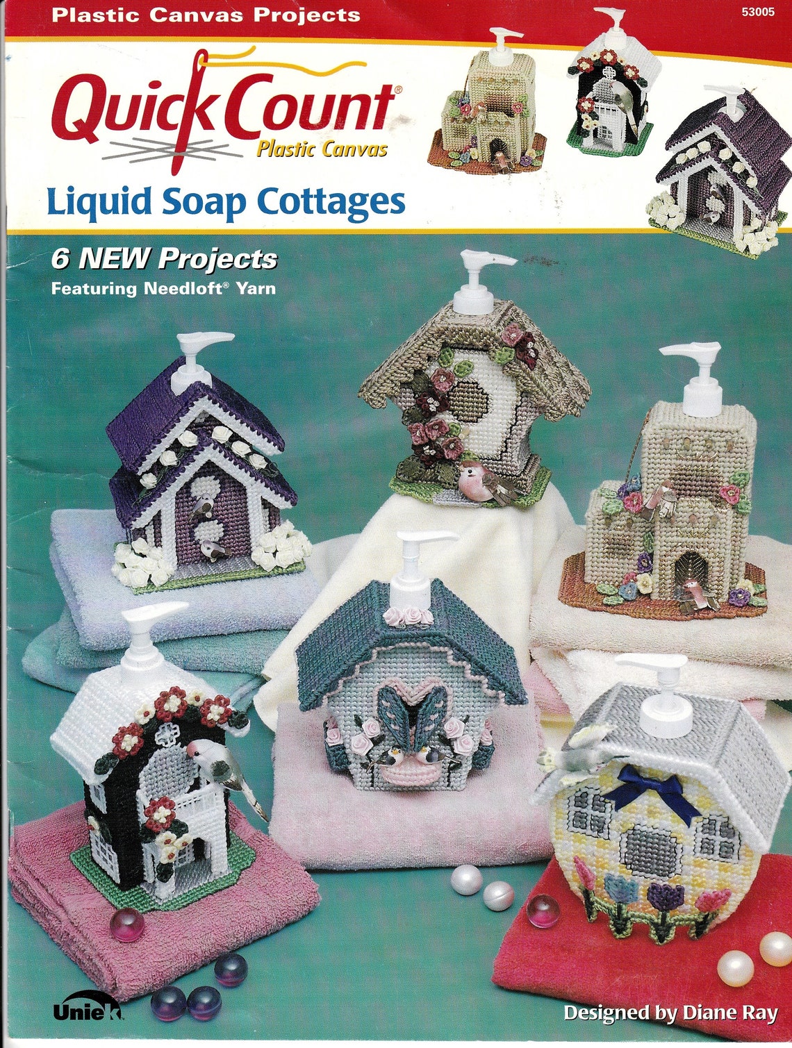 Quick Count Plastic Canvas "soap Cottages" Uncut - Etsy