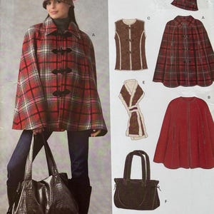 Sewing Pattern New Look 6658 Women's Cape, Hat, Scarf & Bag - Size 8-10 ...