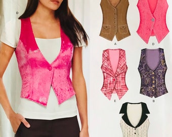 Uncut New Look Sewing Pattern 6914 Misses Vest/size 4-16 FF - Etsy