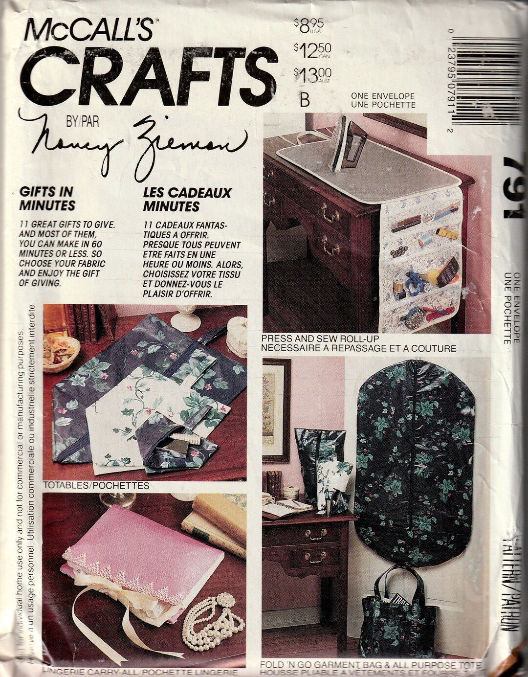 Sewing Pattern Mccalls 791 "gifts in Minutes", One Envelope, Uncut - Etsy