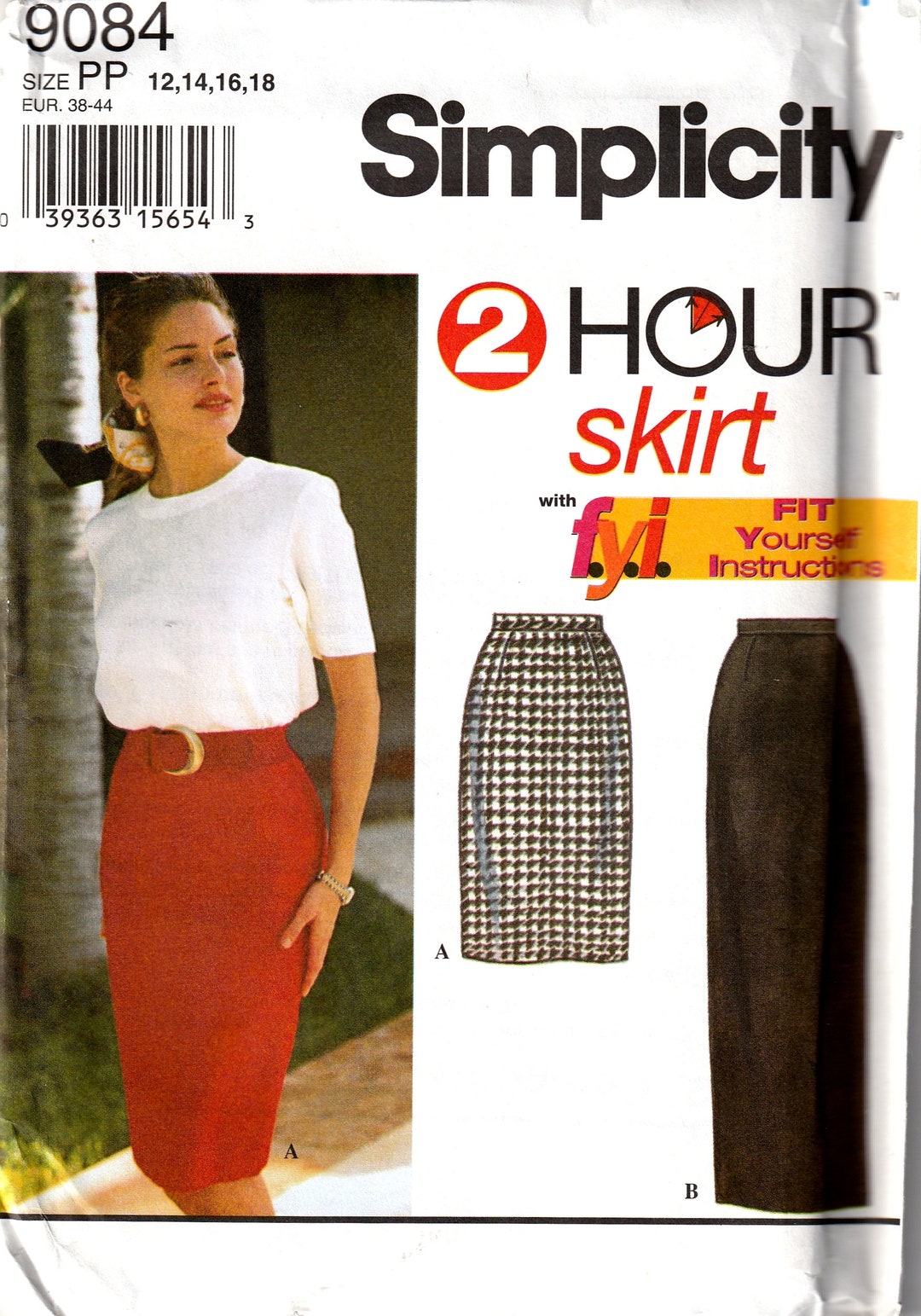 Sewing Pattern Simplicity 9084 Women's Skirt, Size 12-18, Uncut - Etsy