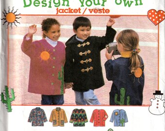 Simplicity Sewing Pattern 9303, Child's Easy Jacket, Uncut/ff, Childs ...