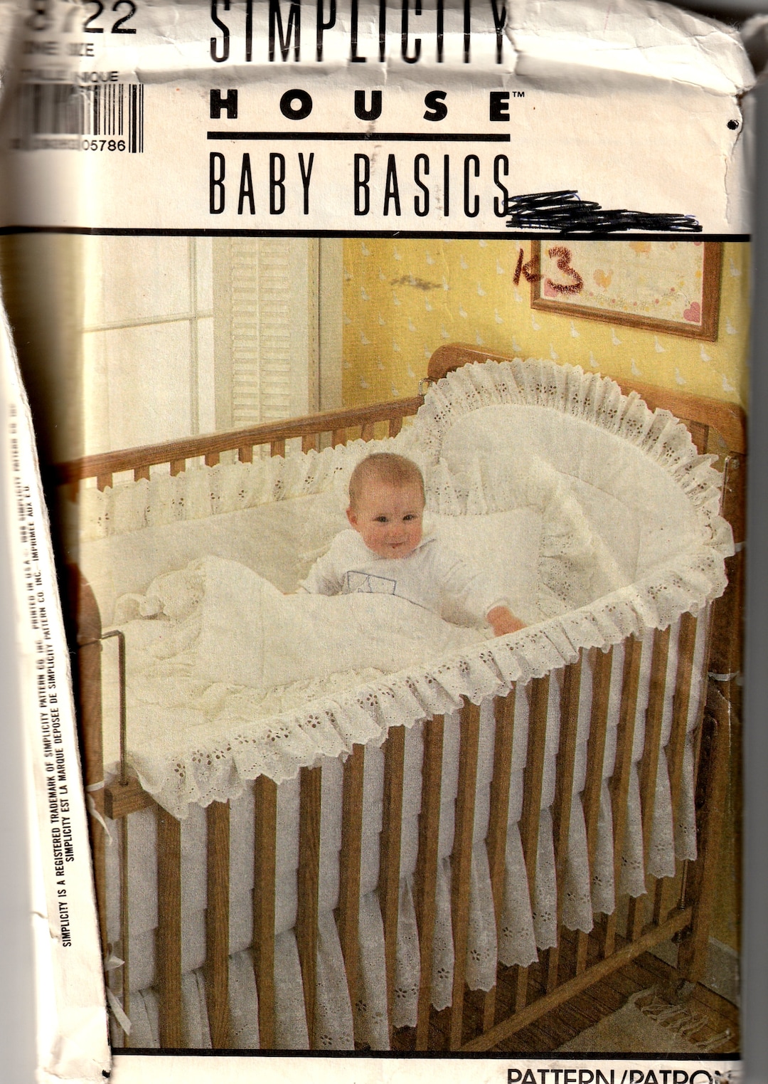 Sewing Pattern Simplicity 8722 Babies' Crib Accessories, One Size ...