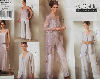 Sewing Pattern Vogue 1773 DKNY Women’s A-line Dress Flared Skirt - Size ...