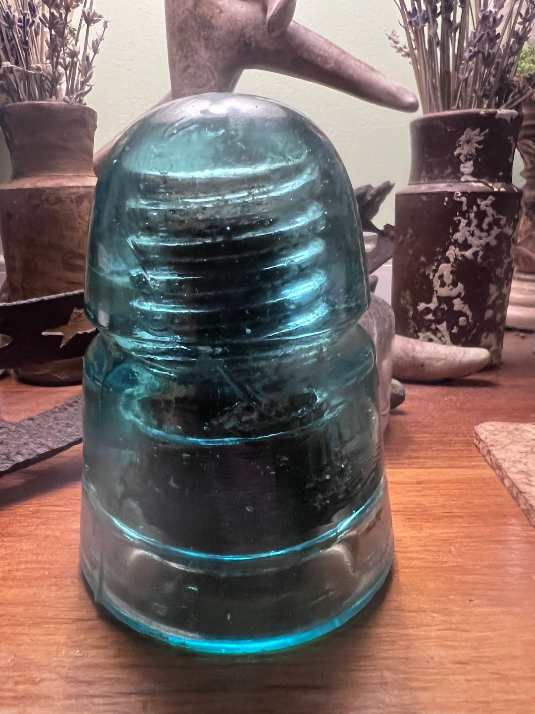 Vintage CD 145 Brookfield Double B Insulator With Original Iron Peg - Etsy