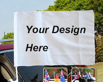 Custom Car Window Flag - Etsy