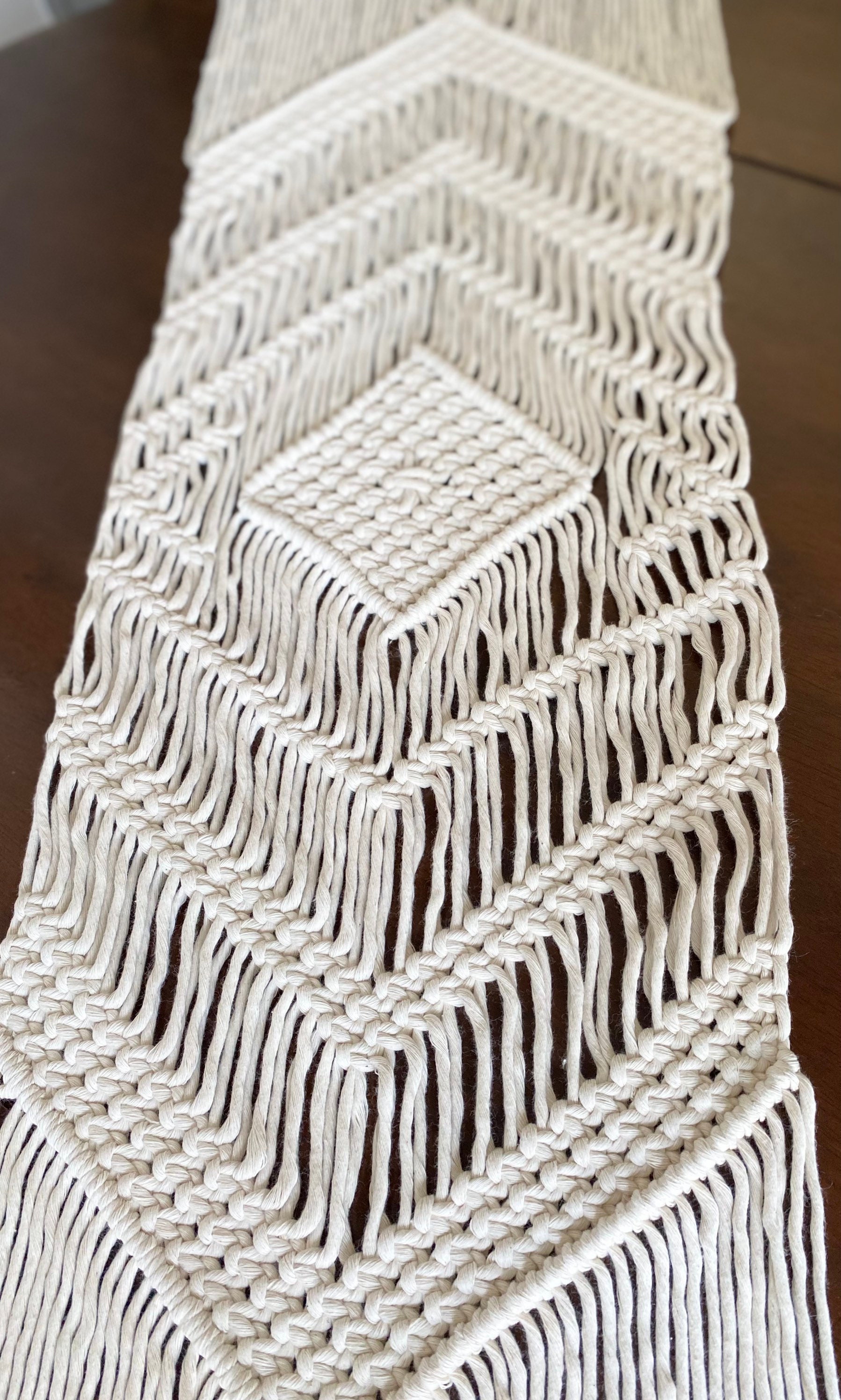 Macrame Table Runner - Etsy