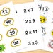 Multiplication Flash Cards, Math Printable Cards, Multiplication 0-12 ...
