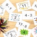 Addition Flash Cards, Math Printable Cards, Addition 0 20, Kindergarten ...