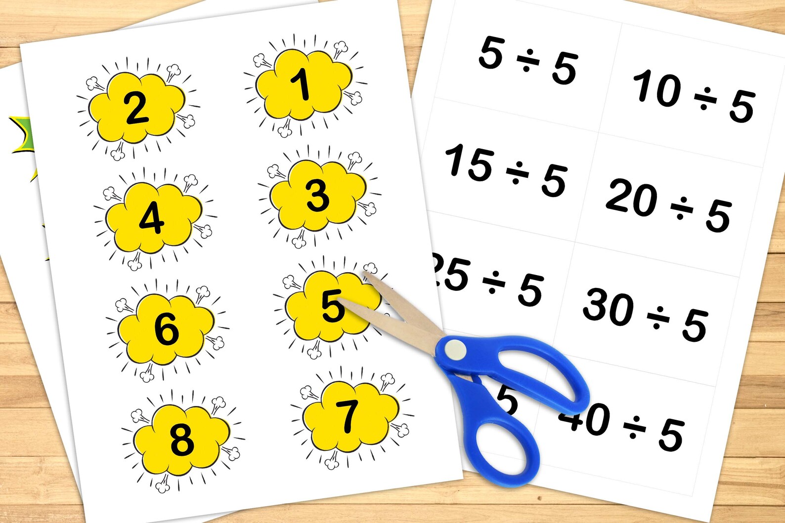 Division Flash Cards Printable, Divide by 1-12, 3rd Grade Math, 4th ...
