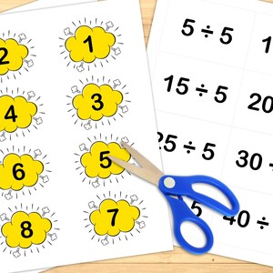 Division Flash Cards Printable, Divide by 1-12, 3rd Grade Math, 4th ...