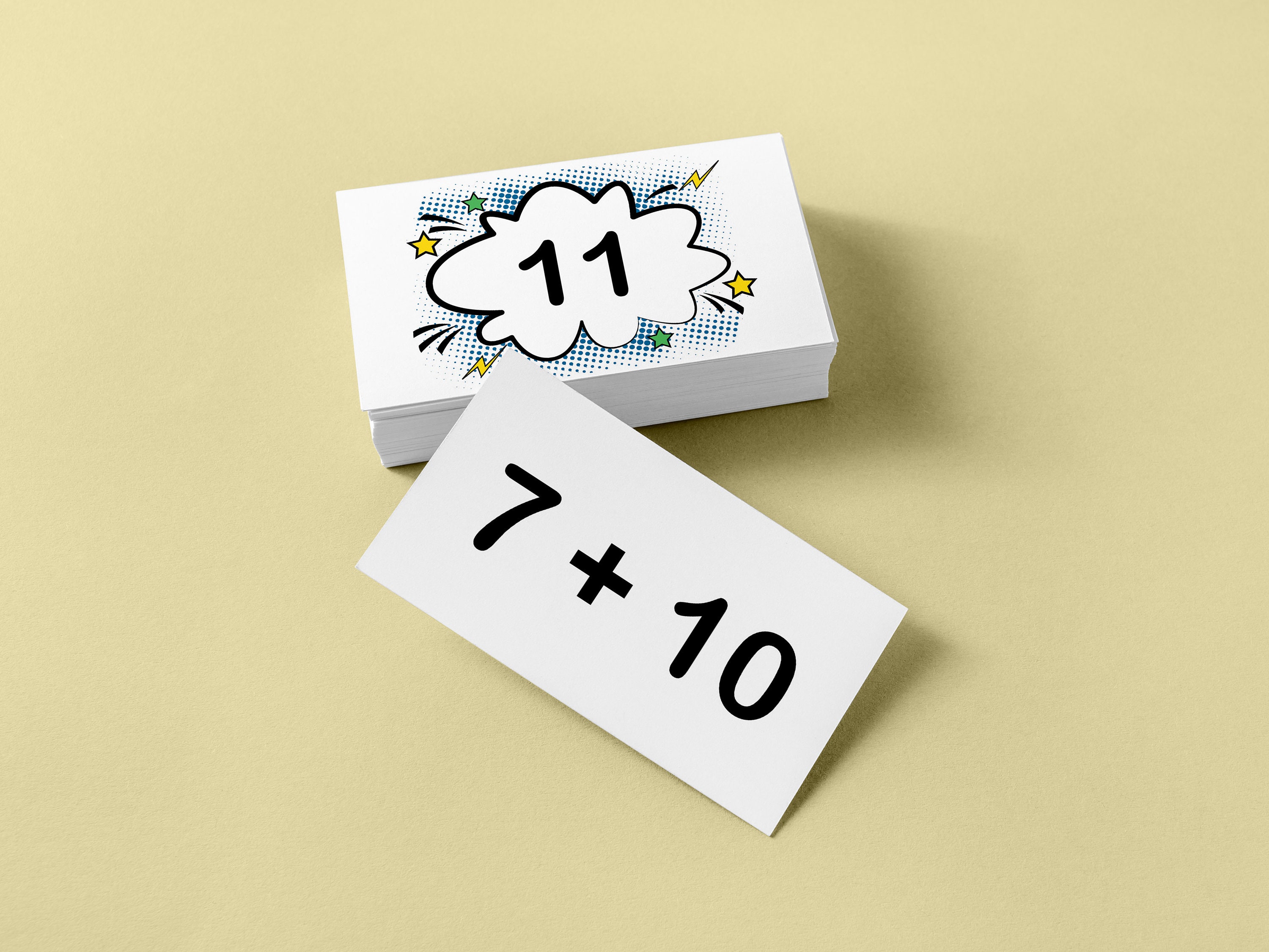 Addition Flash Cards, Math Printable Cards, Addition 0 - 20 ...