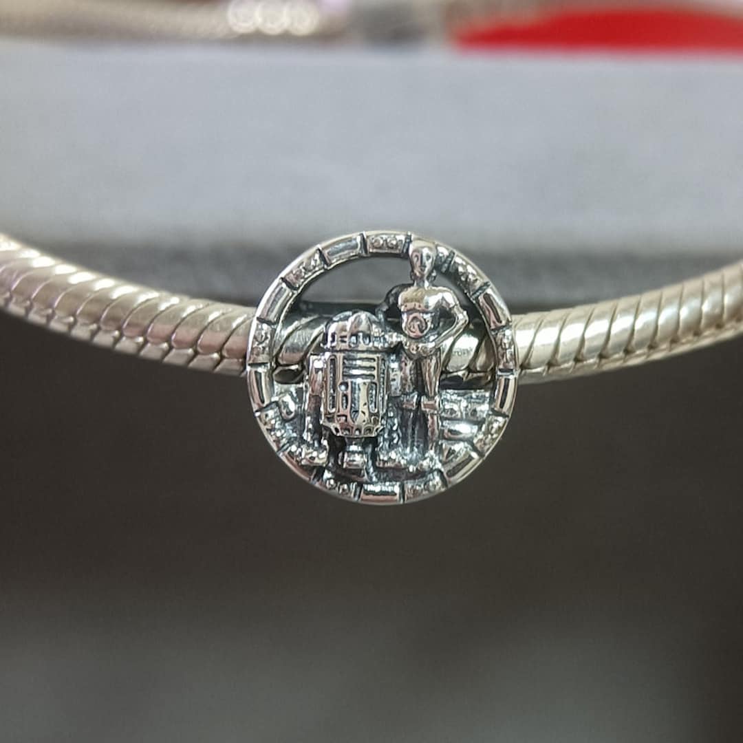 Star Wars C-3po and R2-D2 Charm Fit European Charm Bracelets DIY Gift ...