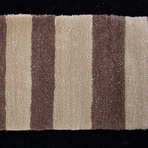 Handmade Tan and Brown Striped Rug Handmade Rug 2 Feet X 3 - Etsy