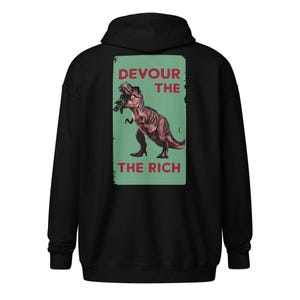 Devour the Rich Zip up Hoodie - Etsy