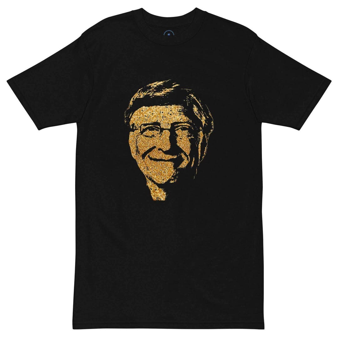Bill Gates Gold T-shirt - Etsy