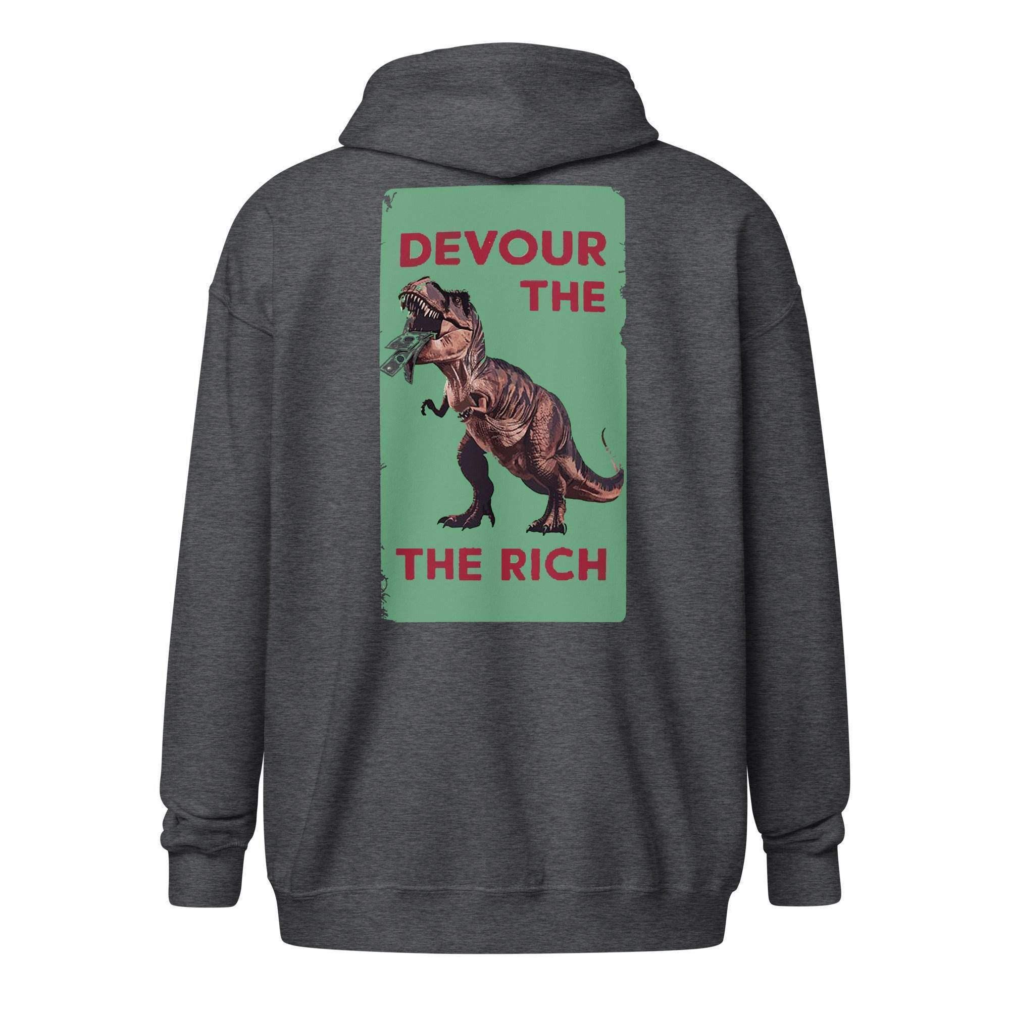 Devour the Rich Zip up Hoodie - Etsy