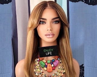 Loose Wavy Honey Blonde Golden 27 Brown Root Free Part H.d Natural ...