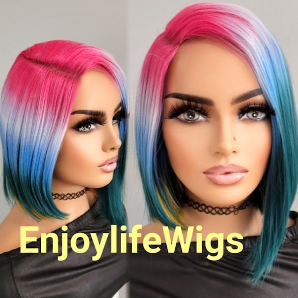 Colorful Wig - Etsy