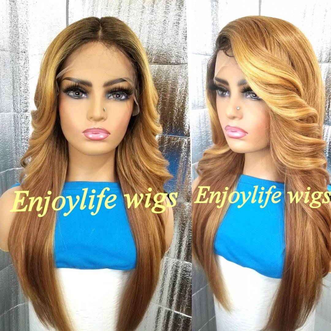 Natural Looking Custom Colored Lace Front Loose Wave Wig - Etsy
