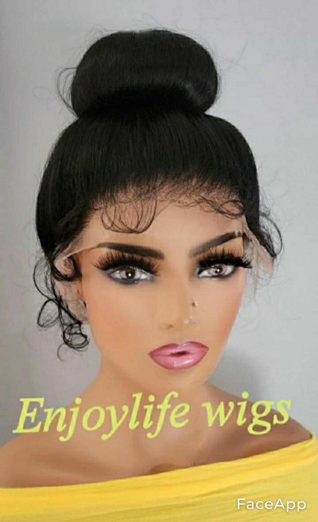 Girl the Bun is Done Prestyled 360 Hd Lacefront Wavy Black Wig Ready to ...