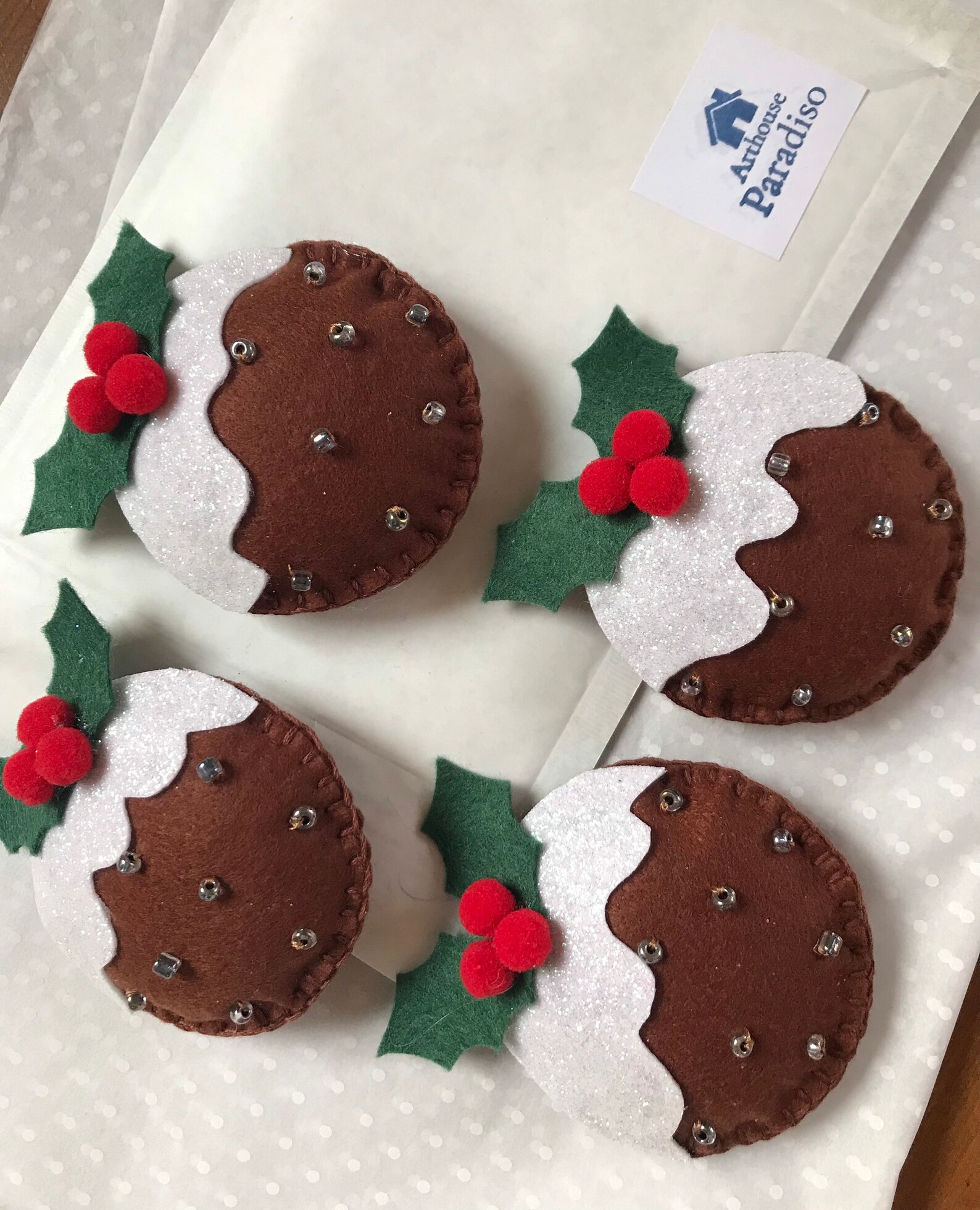 Christmas Pudding Tree Bauble - Etsy