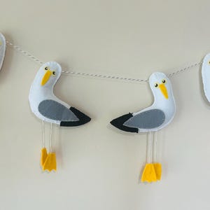 Hand Sewn Seagull Garland, Cheeky Bird Decor - Etsy