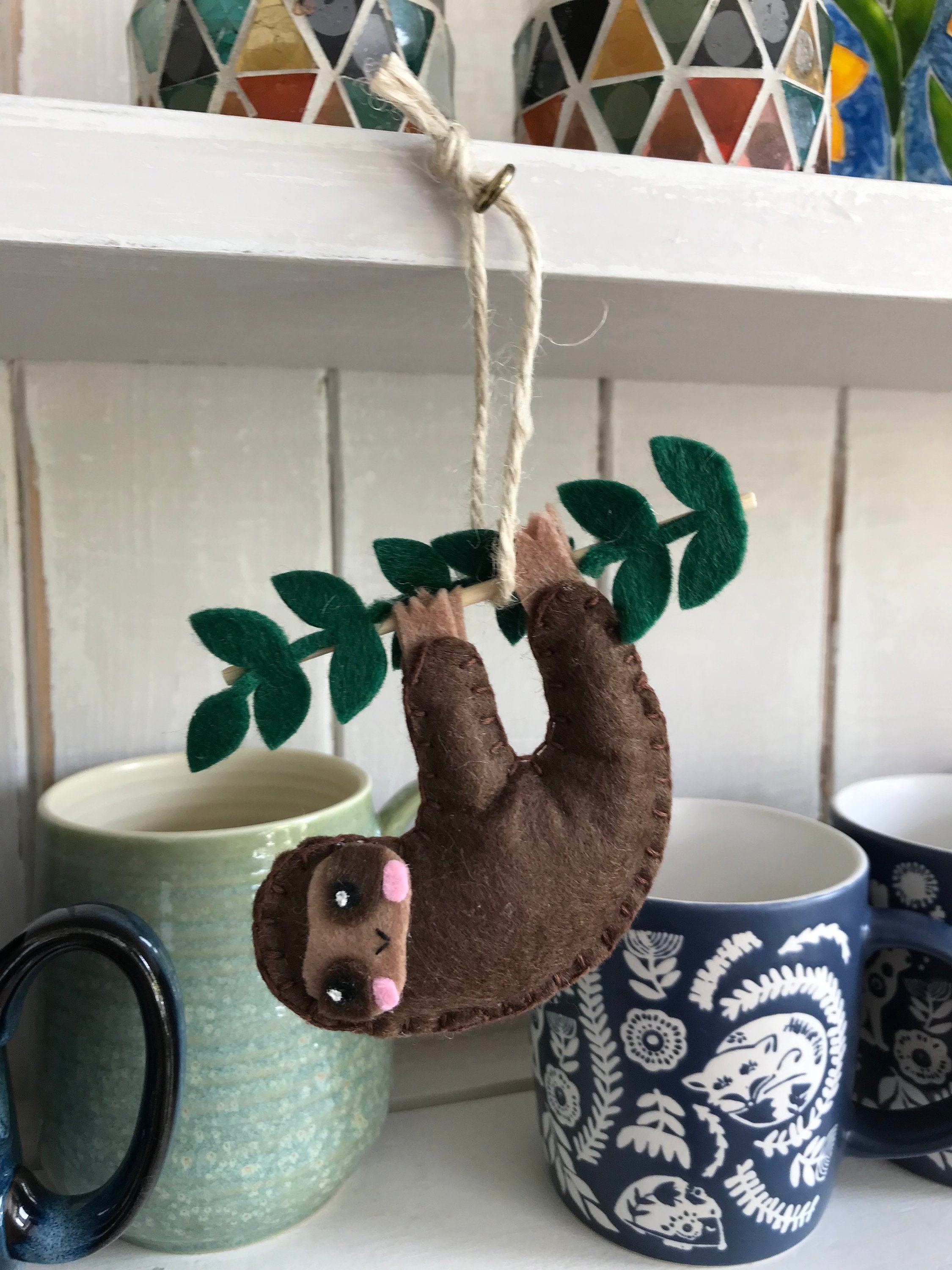 Sloth Hanging Decoration - Etsy UK