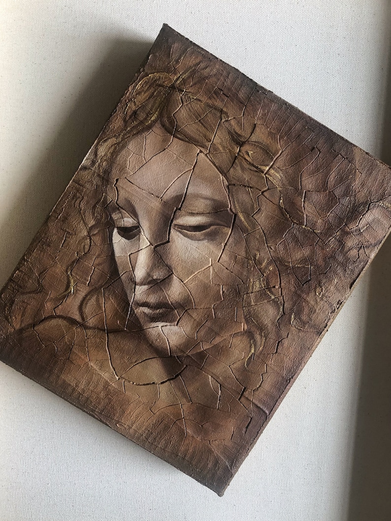 Detailed Reproduction of Leonardo Da Vinci "la Scapigliata" - Etsy