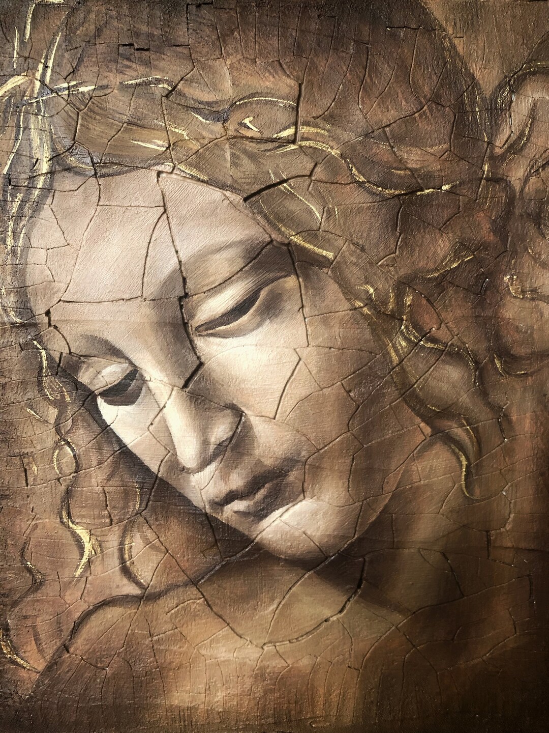 Detailed Reproduction of Leonardo Da Vinci "la Scapigliata" - Etsy