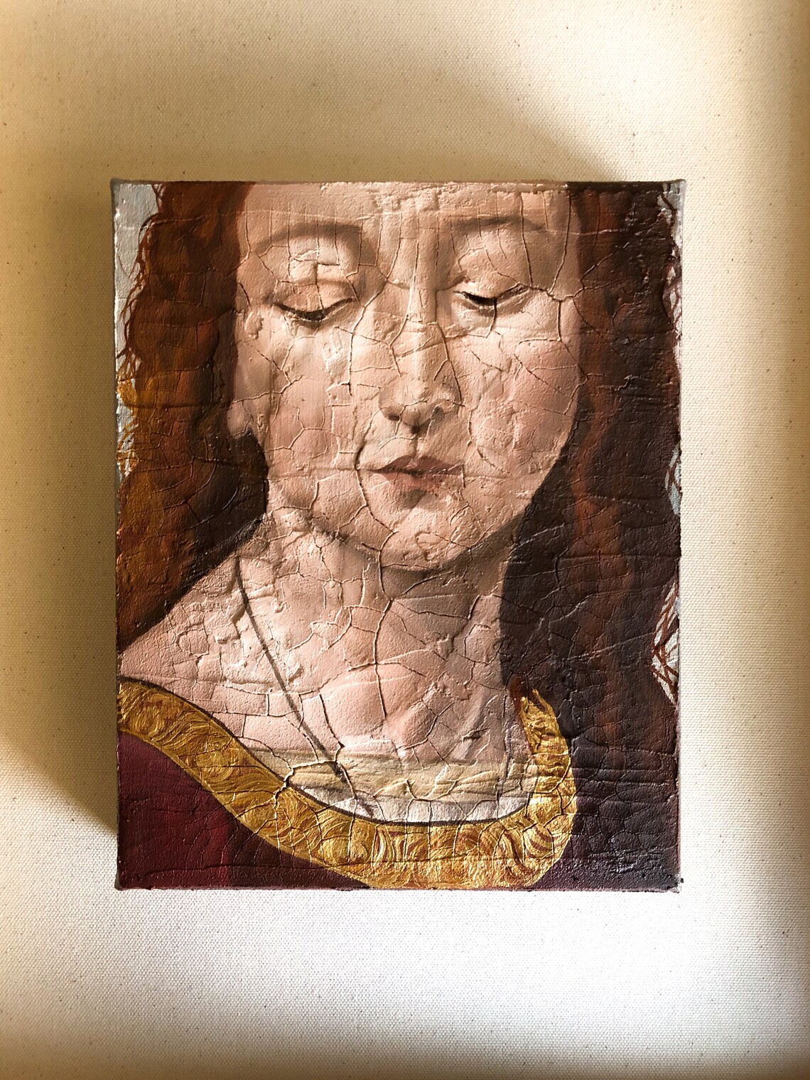 Detailed Reproduction of Ernst Deger's Portrait of a Young Woman - Etsy