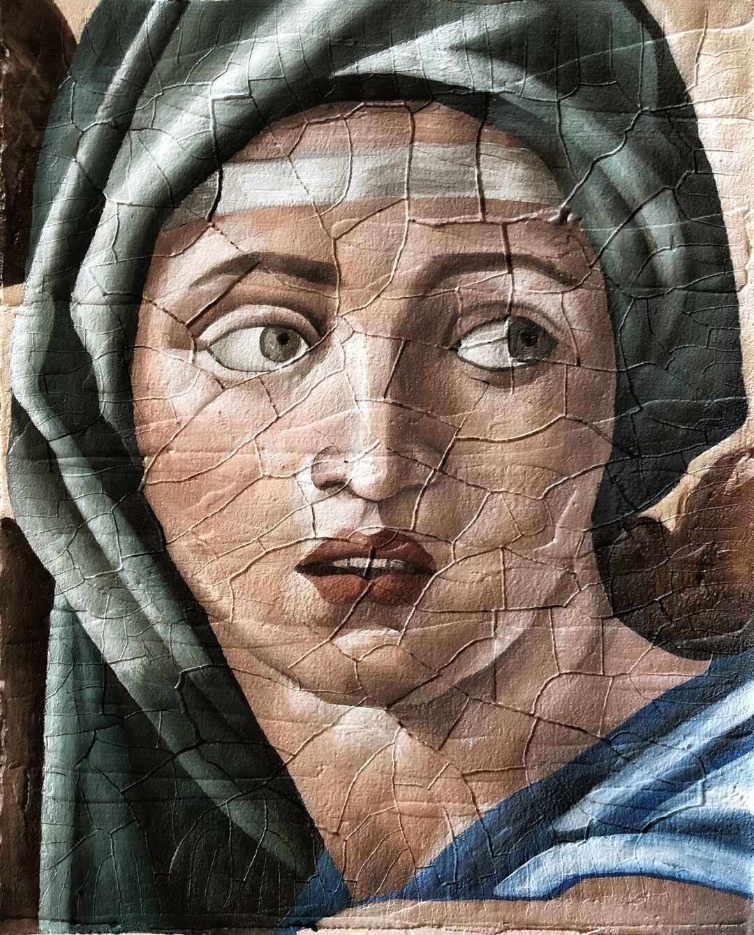 Detailed Reproduction of Michelangelo's sibyl of Delphi, 1509 in the ...