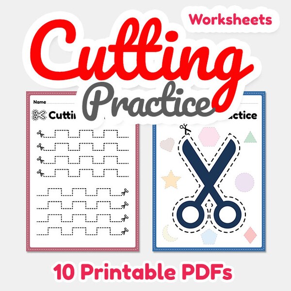 Montessori Paper Cutting - Etsy