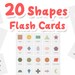 Shapes Flash Cards for Kids, Geometric Shapes for Kindergarten ...