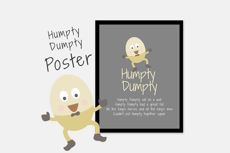 Humpty Dumpty Sat on a Wall Lyrics, Nursery Rhymes, Song Poem ...