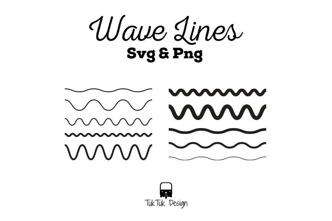 Wave Line Svg and Png, Abstract Zigzag Curves, Seamless Pattern Texture ...