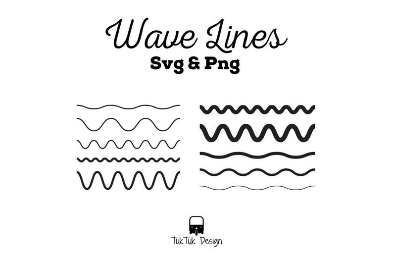 Wave Line Svg and Png, Abstract Zigzag Curves, Seamless Pattern Texture ...
