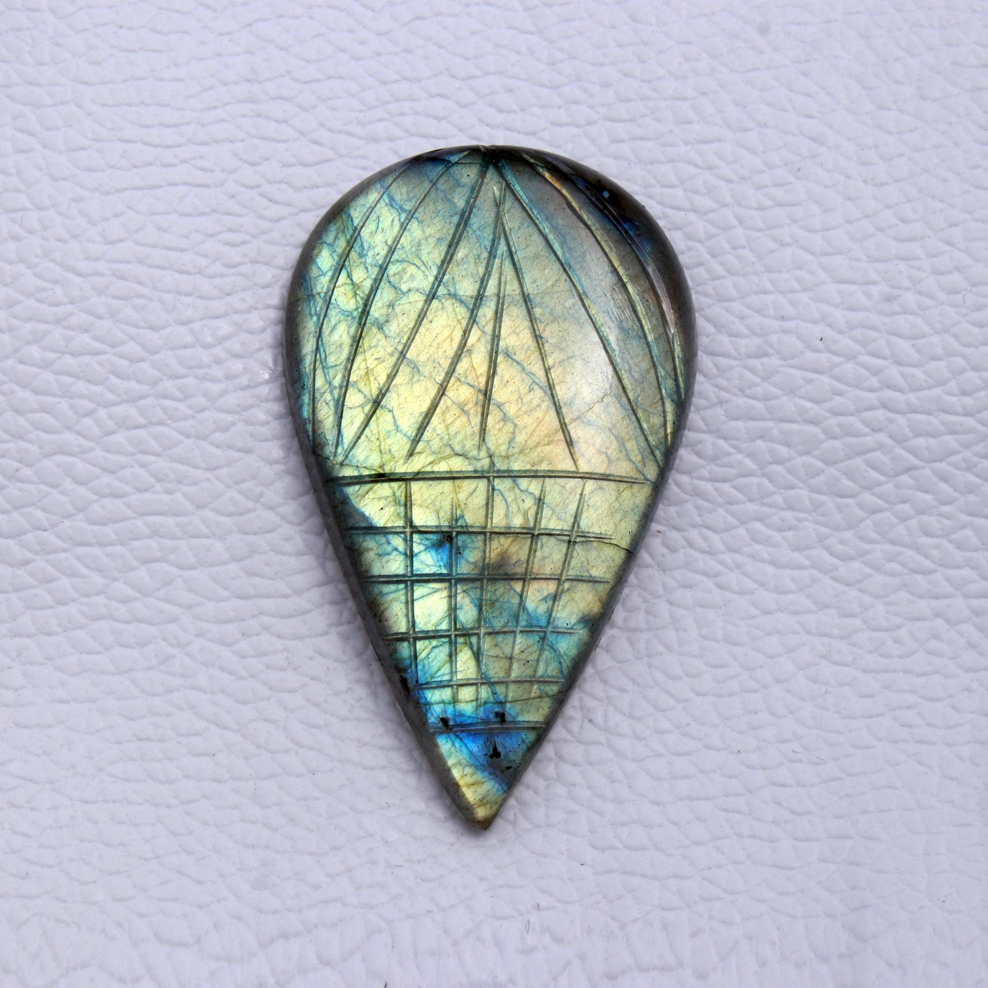 Likable Carving Natural Labradorite Cabochon, 100% Natural Hand Carved ...