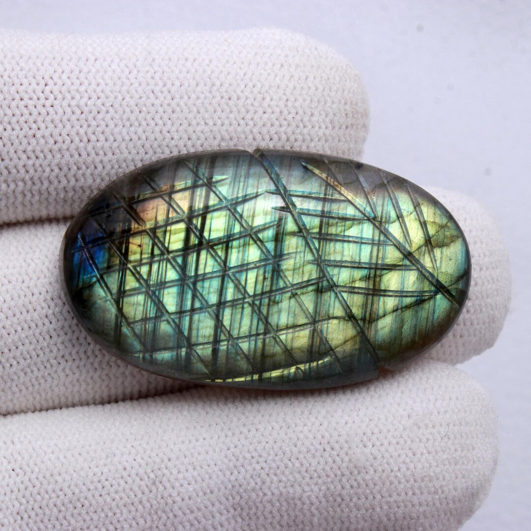Amazing Carving Labradorite Cabochon, 100% Natural Hand Carved ...