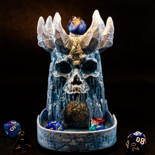 Dnd Dice Tower Ice Skull STL - Etsy