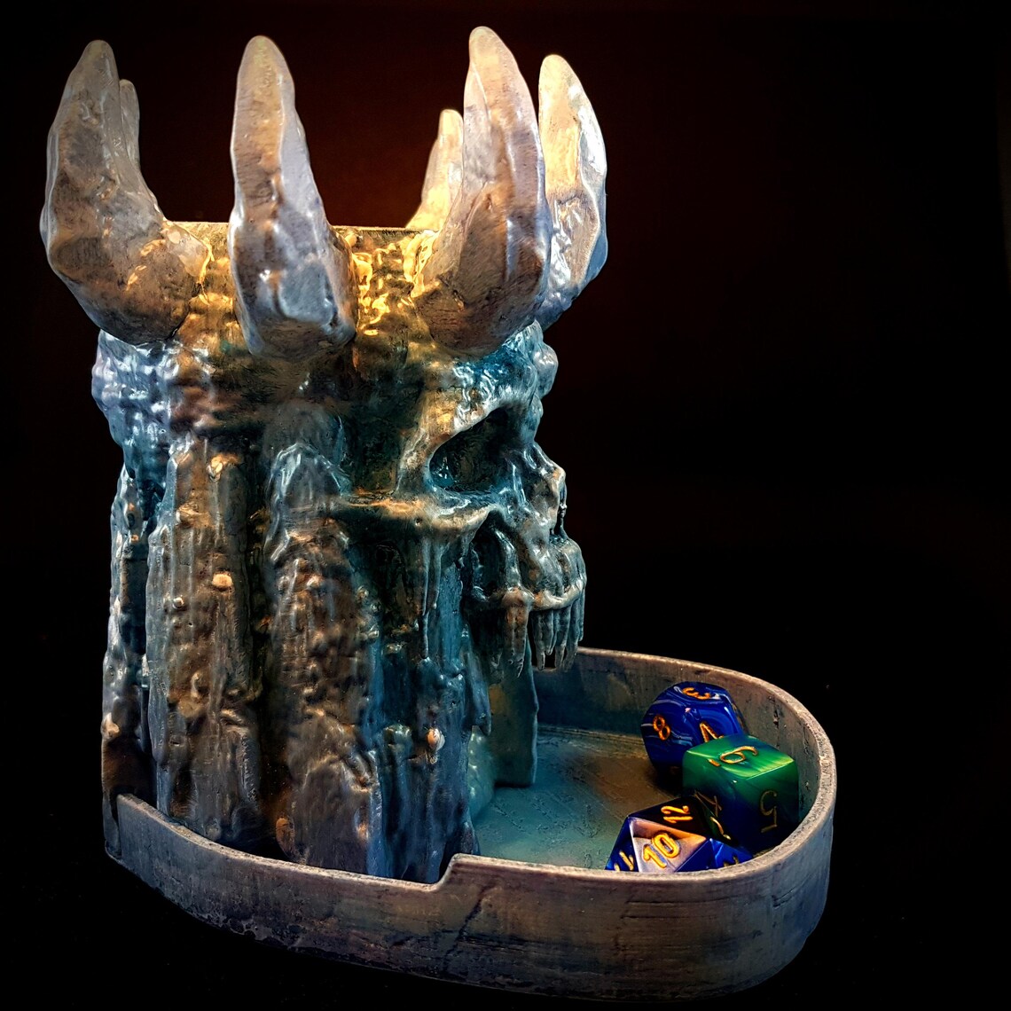 Dnd Dice Tower Ice Skull STL - Etsy