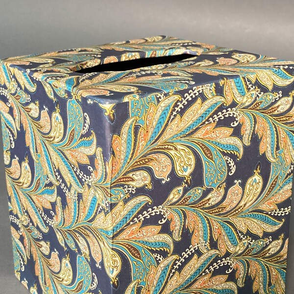 Handmade Tissue Box Cover With Unique Paper. Made to Order - Etsy