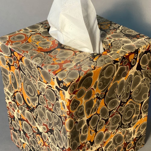 Handmade Tissue Box Cover With Unique Paper. Made to Order - Etsy