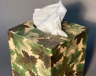 Handmade Tissue Box Cover With Unique Paper. Made to Order - Etsy