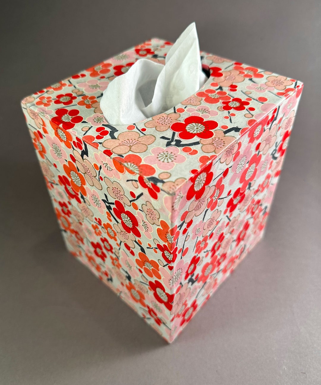 Handmade Tissue Box Cover With Unique Paper. Made to Order - Etsy